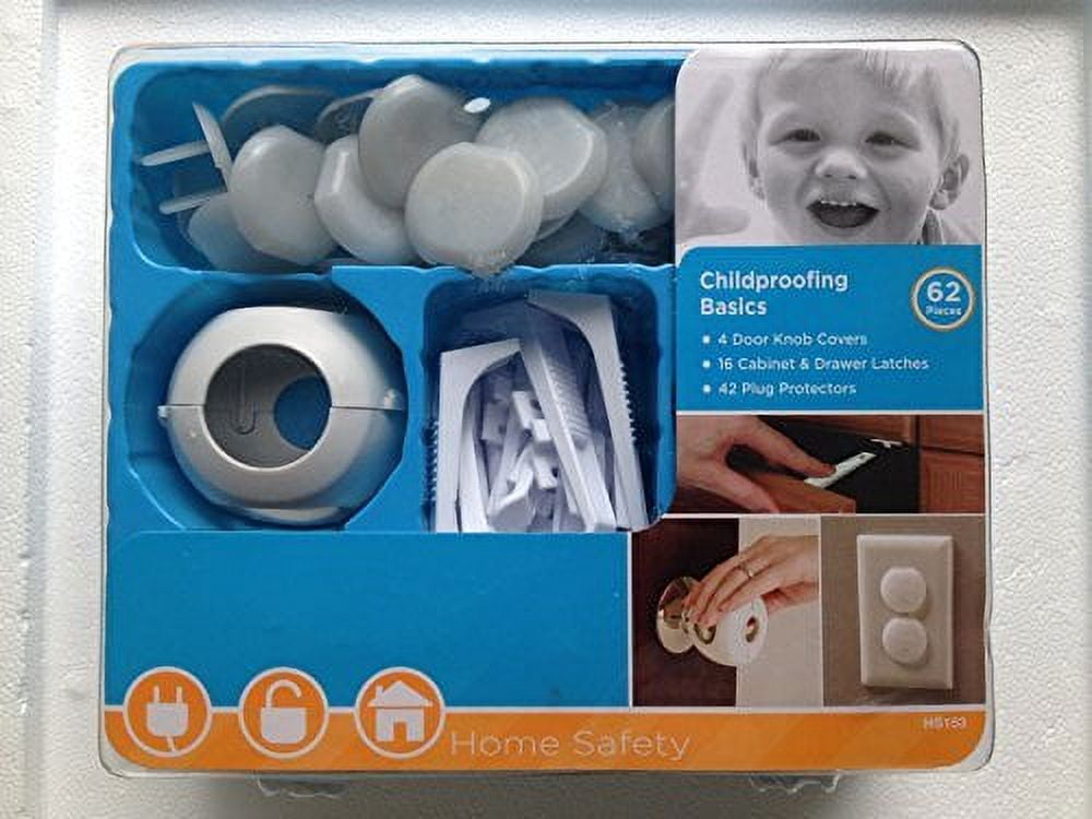 Safety 1st Childproofing Kit, 62 Piece, Door Knob Covers, Outlet Plugs ...