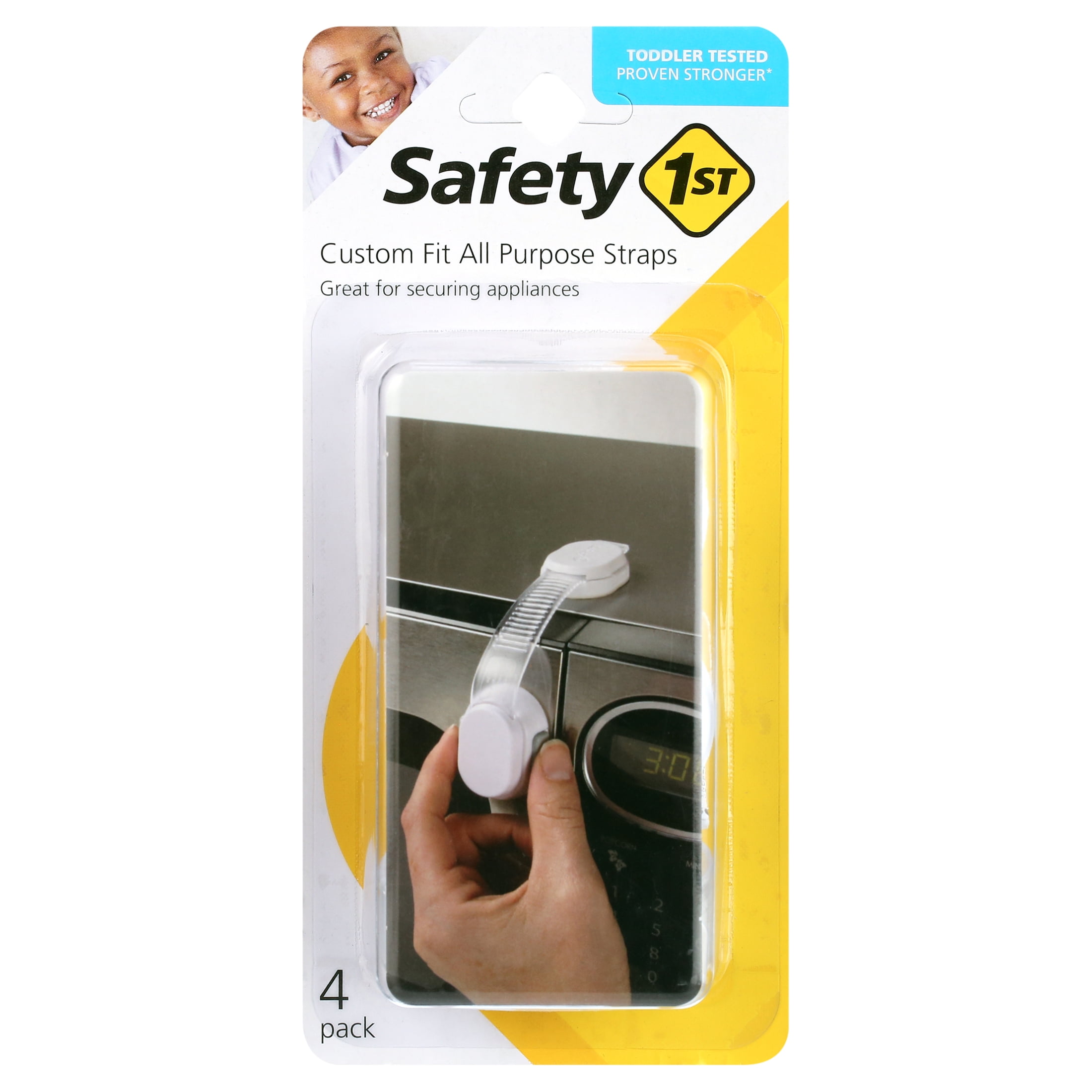 Safety 1st Custom Fit All Purpose Strap 4/PK, White, Toddler - Walmart.com