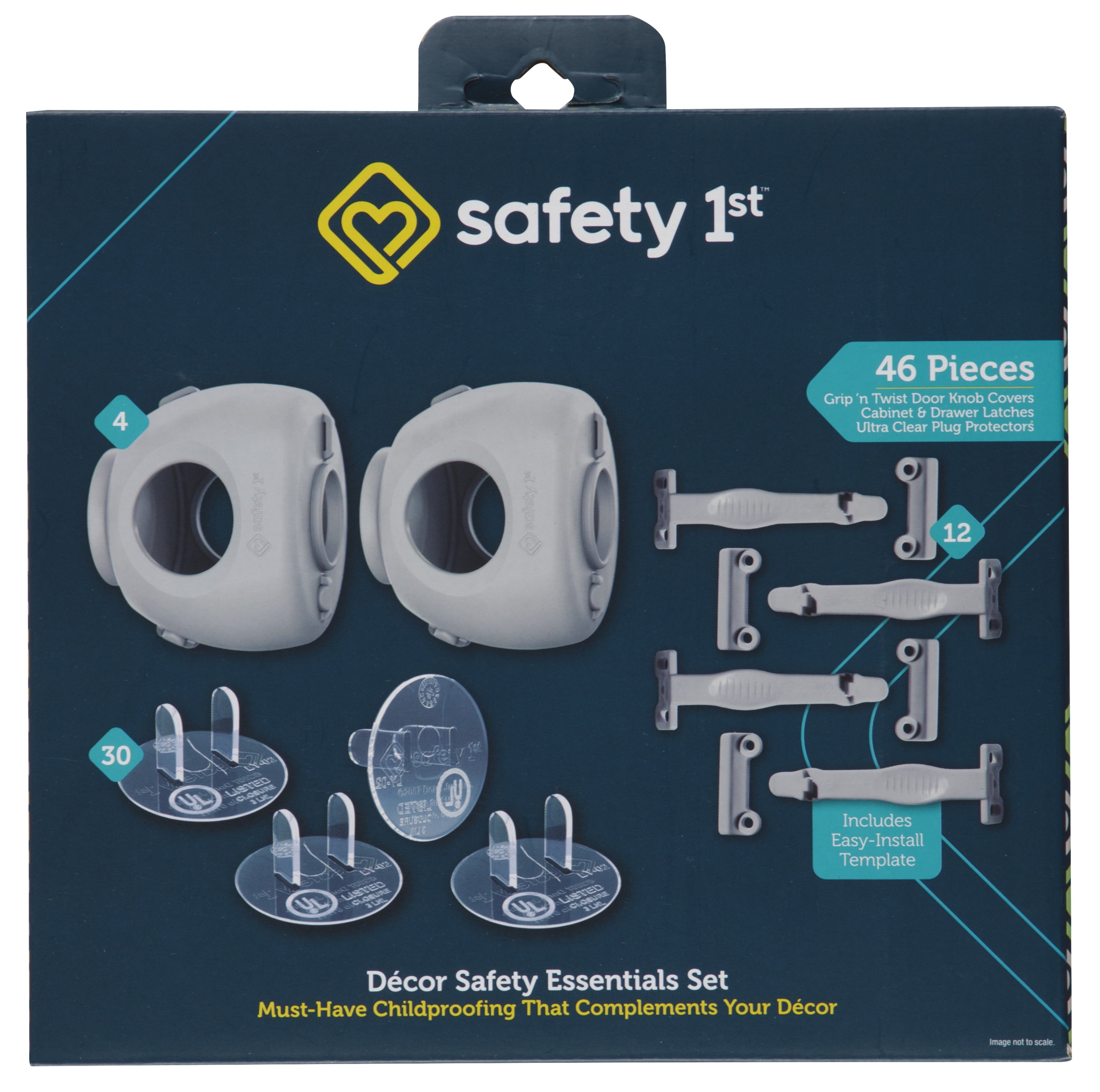 Safety 1st Décor Safety Essentials Set (46pc), Grey, Toddler - Walmart.com