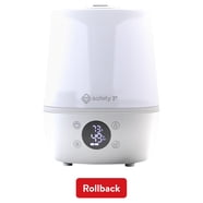 Equate Warm Mist Humidifier, Visible, Filter Free, White & Blue, Top ...