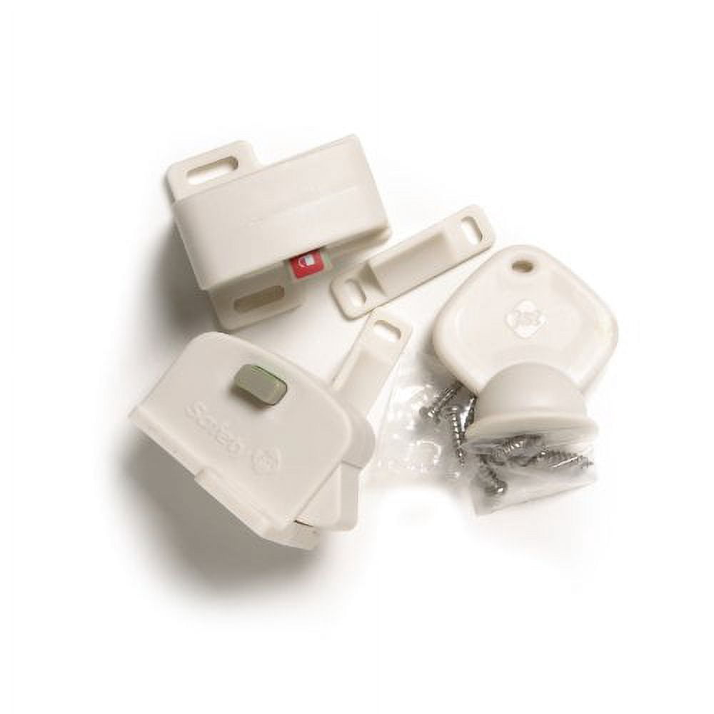 Safety 1st Magnetic Cabinet Locks, 2 Locks + 1 Key - Walmart.com