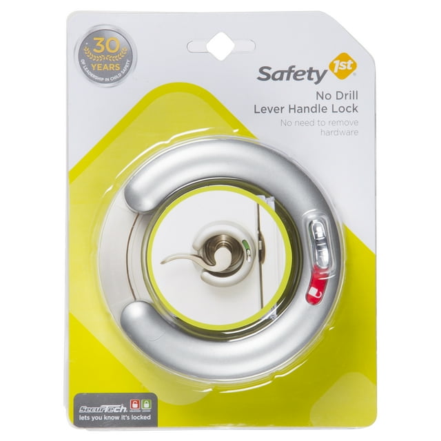 Safety 1st No Drill Lever Handle Lock, White - Walmart.com