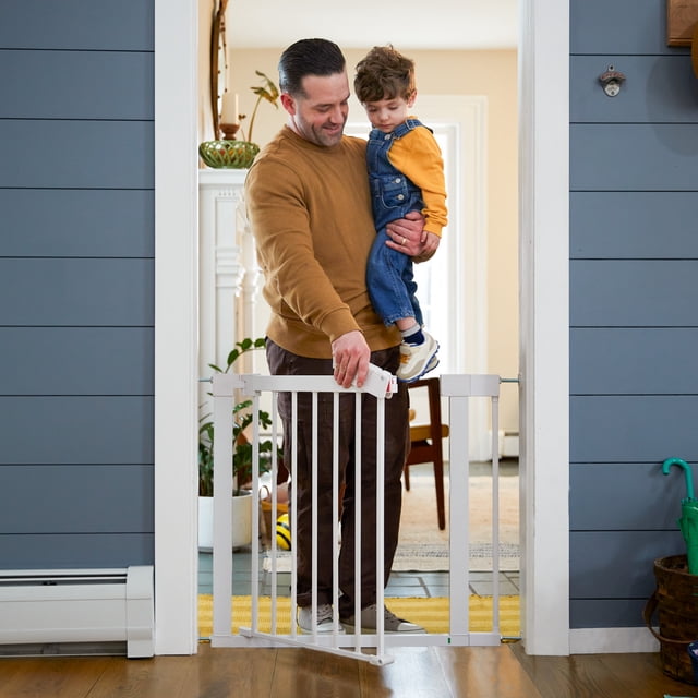 Safety 1st Pressure-Check Gate with SecureTech®, White - Walmart ...