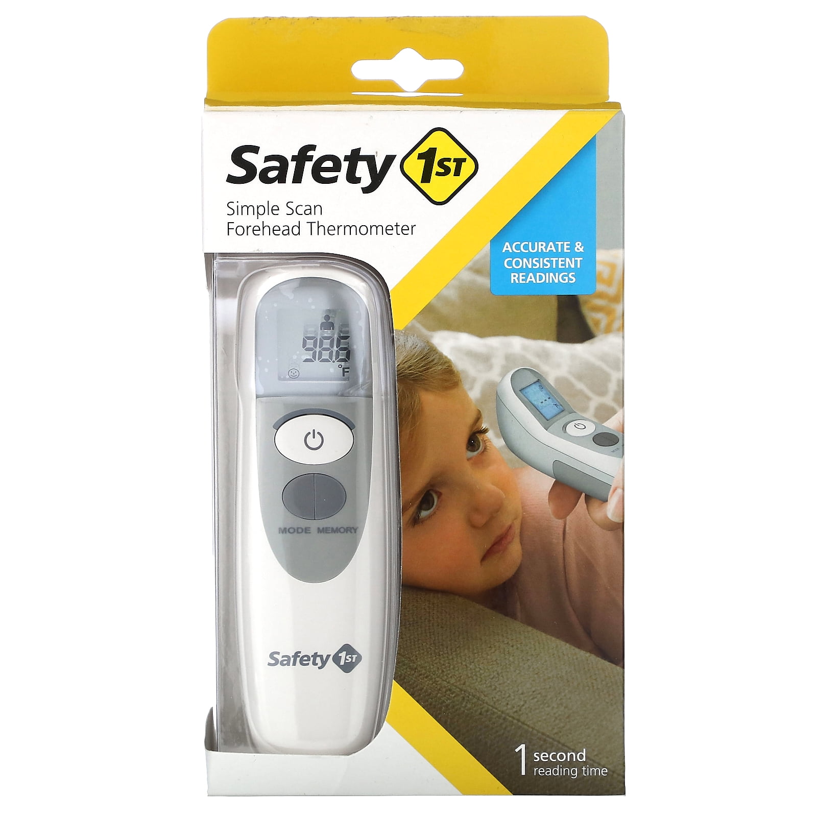 Safety 1st Simple Scan Forehead Thermometer, Grey, - Walmart.com
