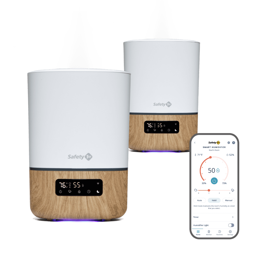 Safety 1st Smart Humidifier (2 Pack), Natural with White, Infant ...