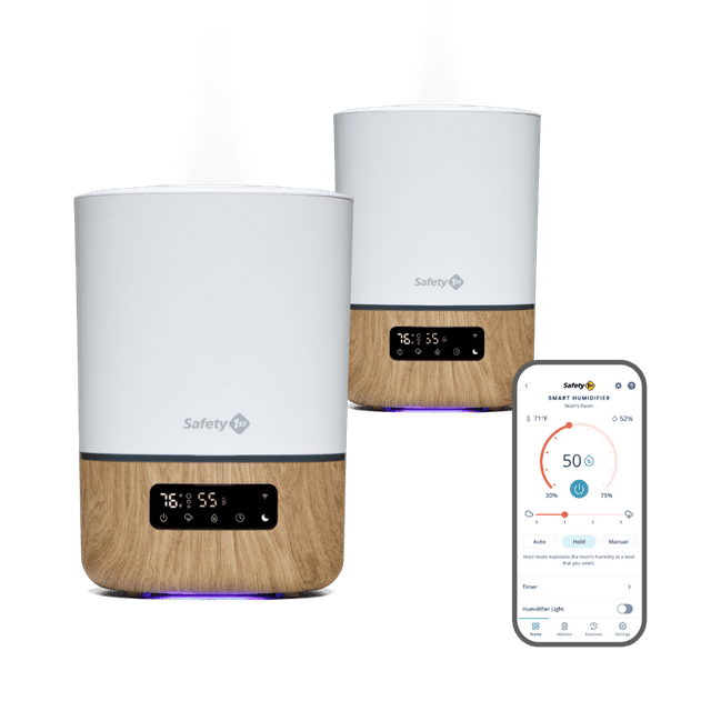 Safety 1st Smart Humidifier (2 Pack), Natural with White, Infant ...
