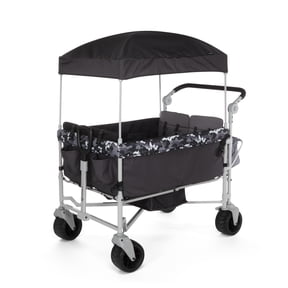 WonderFold W4 4 Seater Quad Stroller Wagon, Stylish All Terrain Ride ...