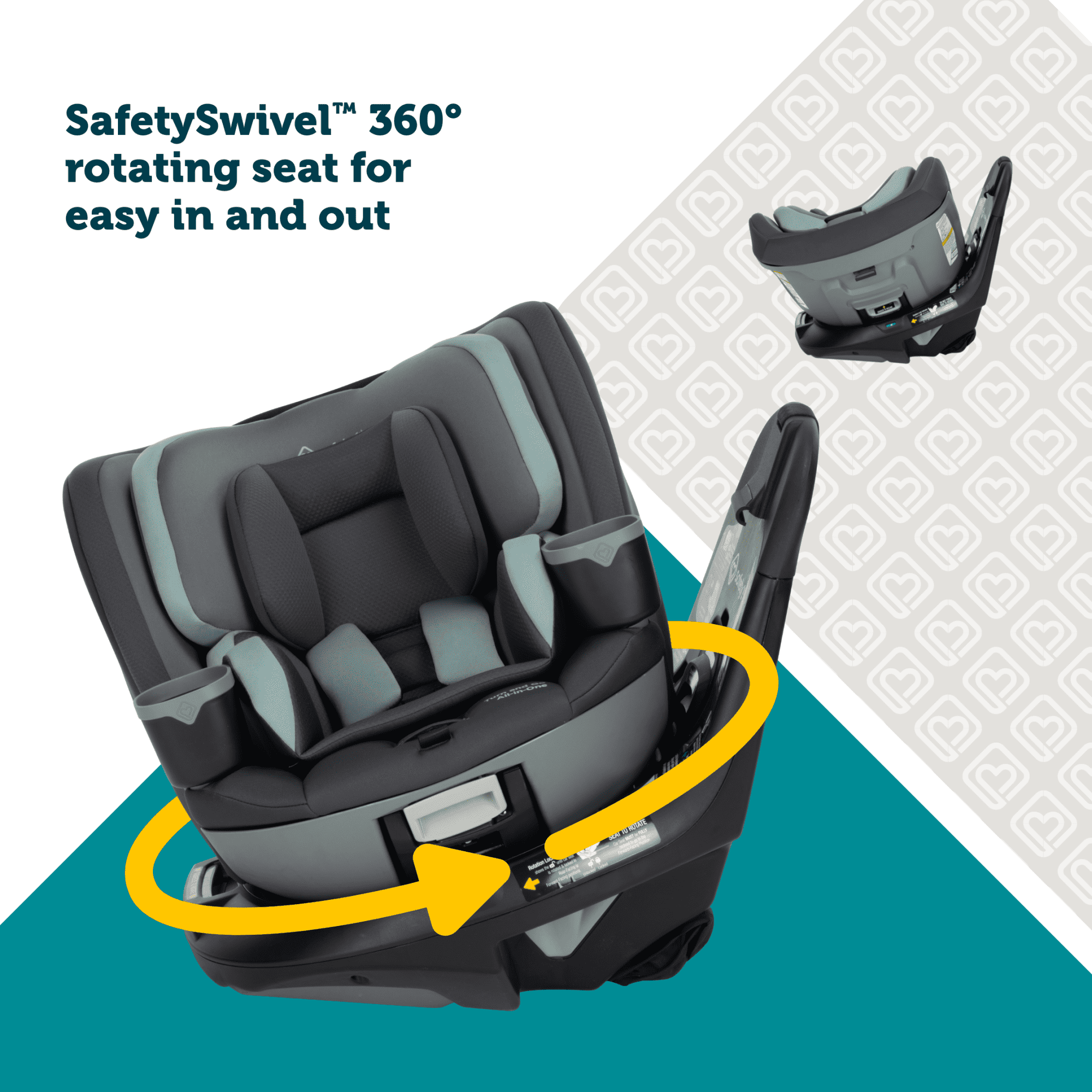Safety 1st Turn and Go 360° ST Rotating All-in-One Convertible Car Seat ...