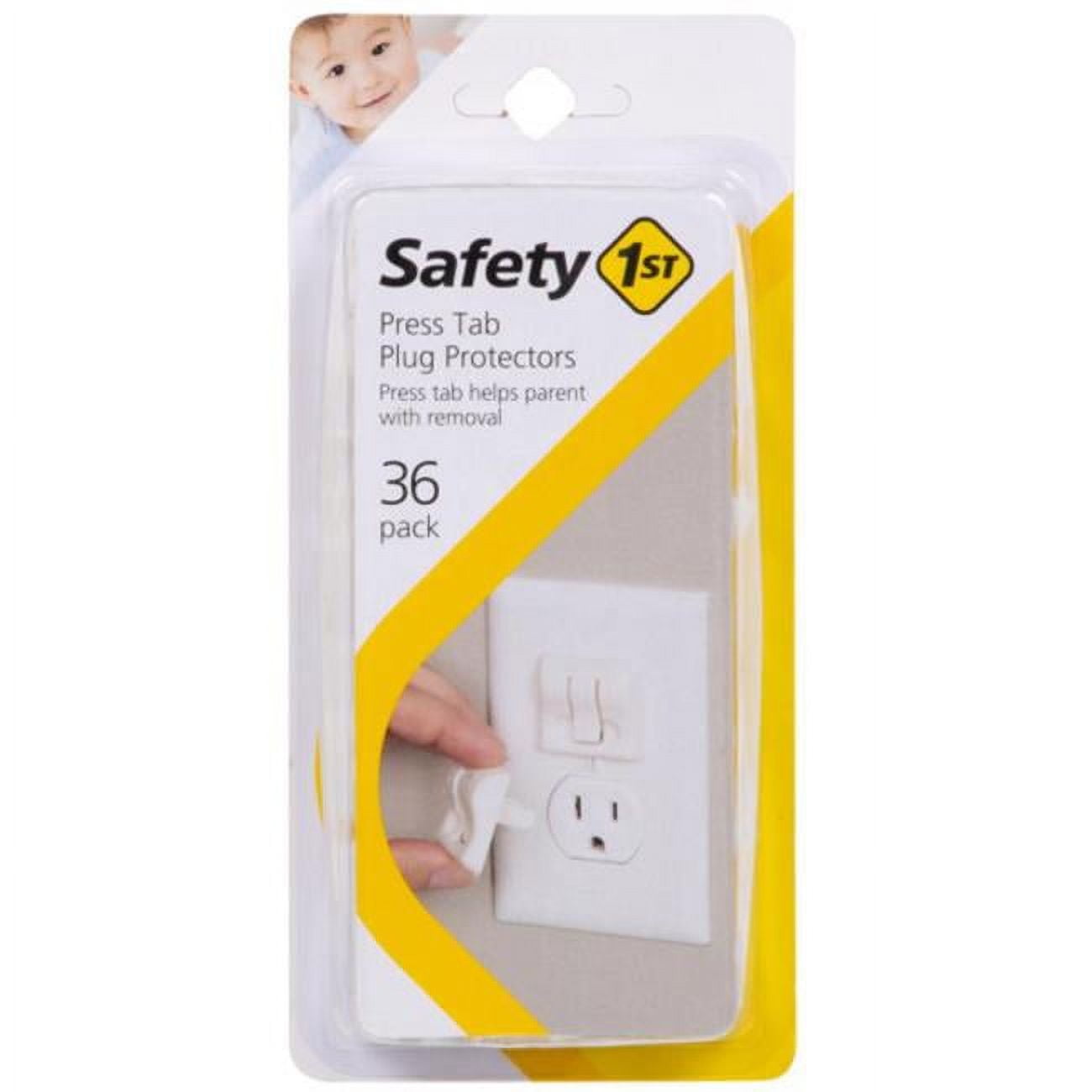 Safety 1st White Plastic Plug Protectors, Pack of 36 - Case of 6 ...