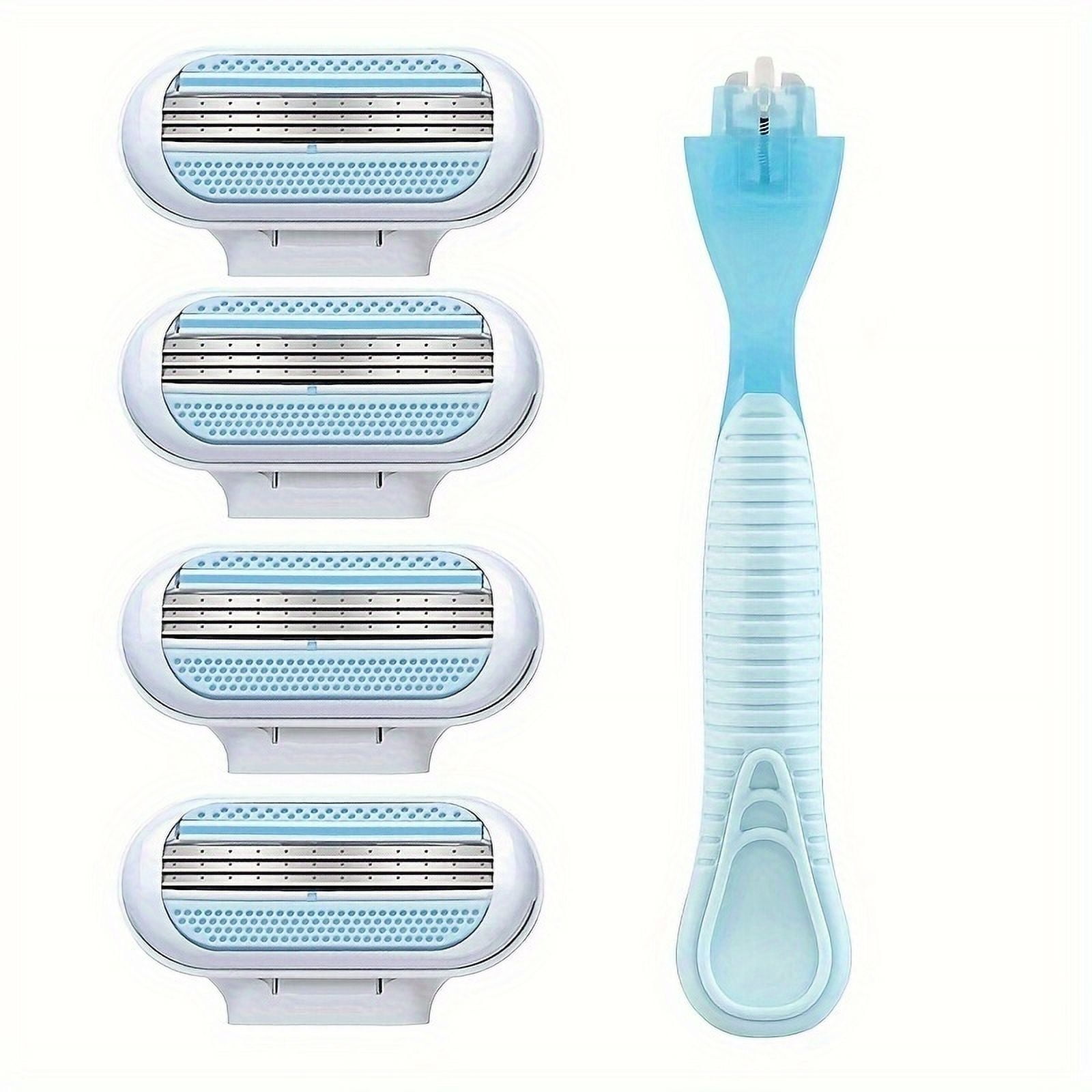 Safety 3-Layer Manual Razor with 4 Blades for Women, Classic Razor ...