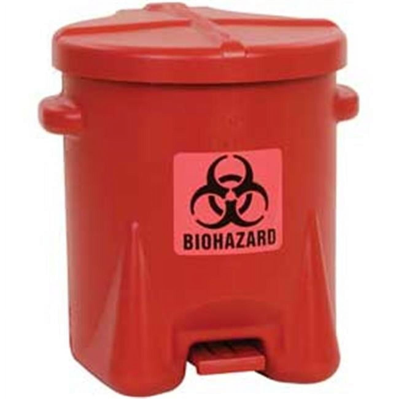 Safety Biohazardous Waste Can - Red - 6 gal - Walmart.com