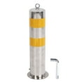 Safety Bollard Post Stainless Steel 55cm Parking Pile Barrier with ...