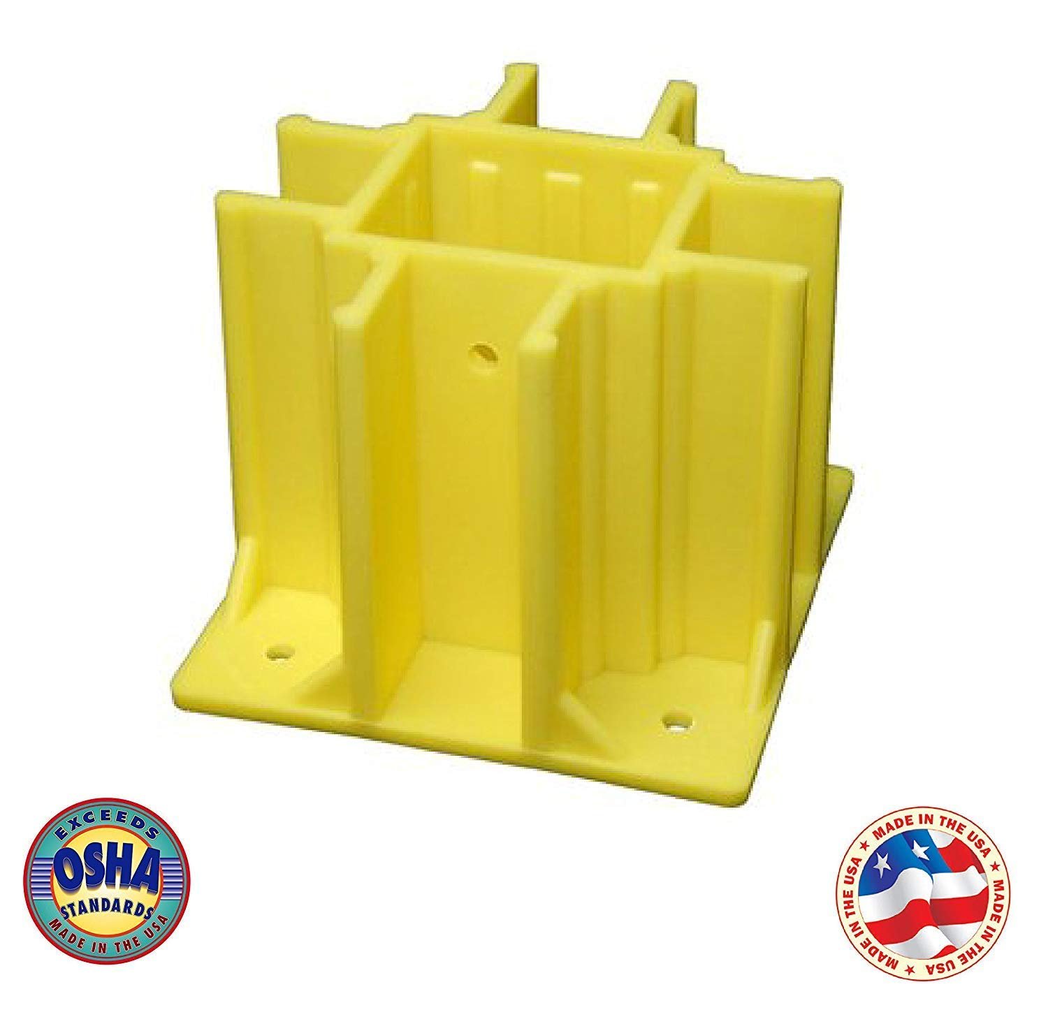 Safety Boot Yellow OSHA Temporary Guard Rail System by Safety Maker 24 ...
