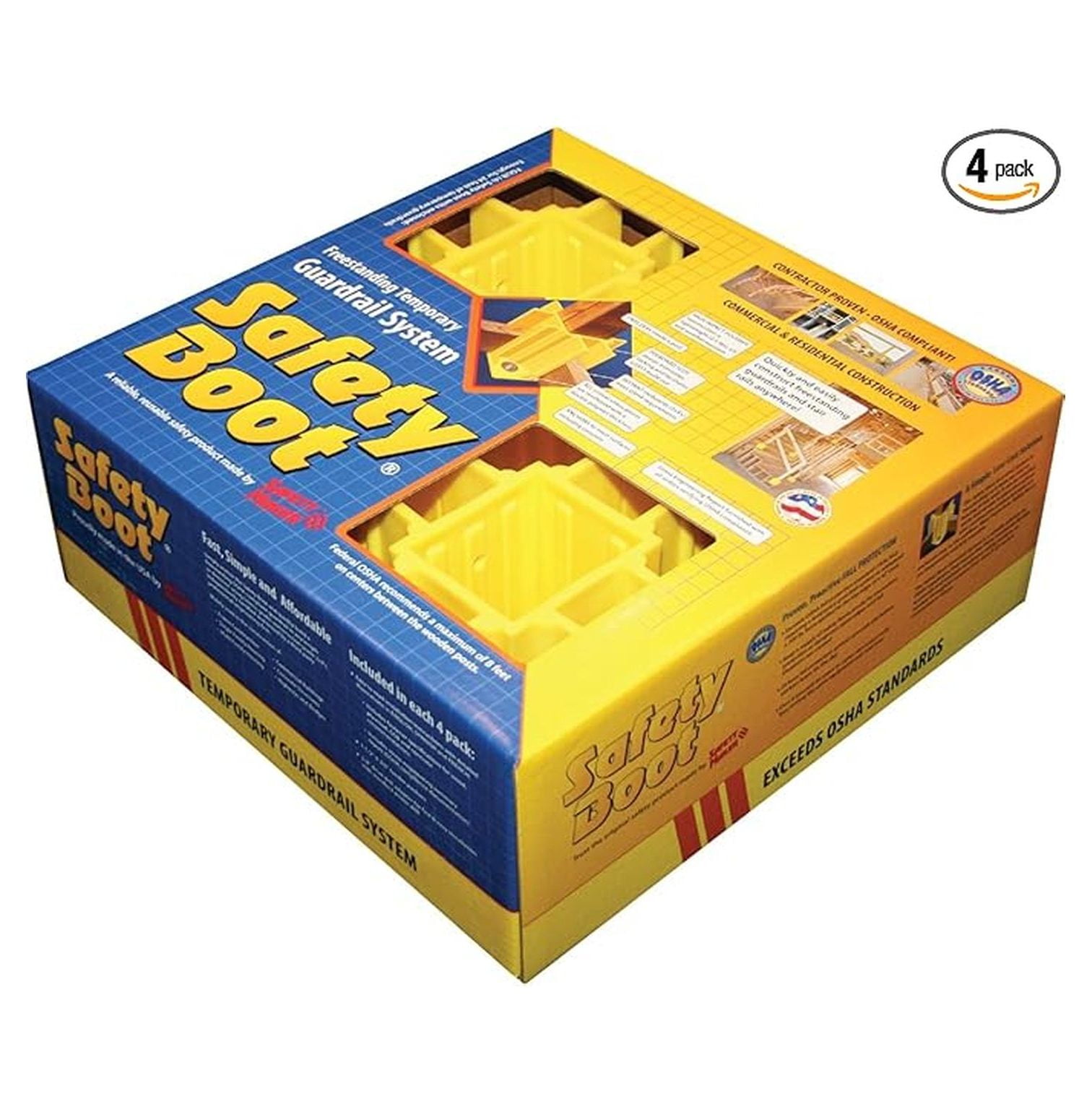 Safety Boots Guardrail System - OSHA Compliant Temporary Railing ...