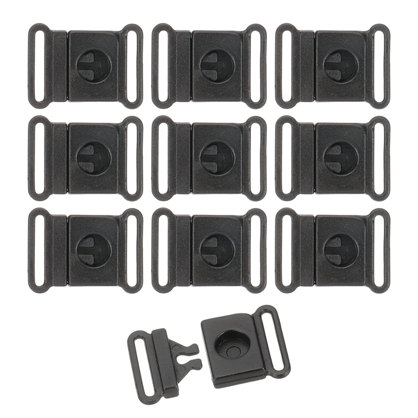 Uxcell Safety Breakaway Buckle Plastic Flat Snap Insert Buckle for ...