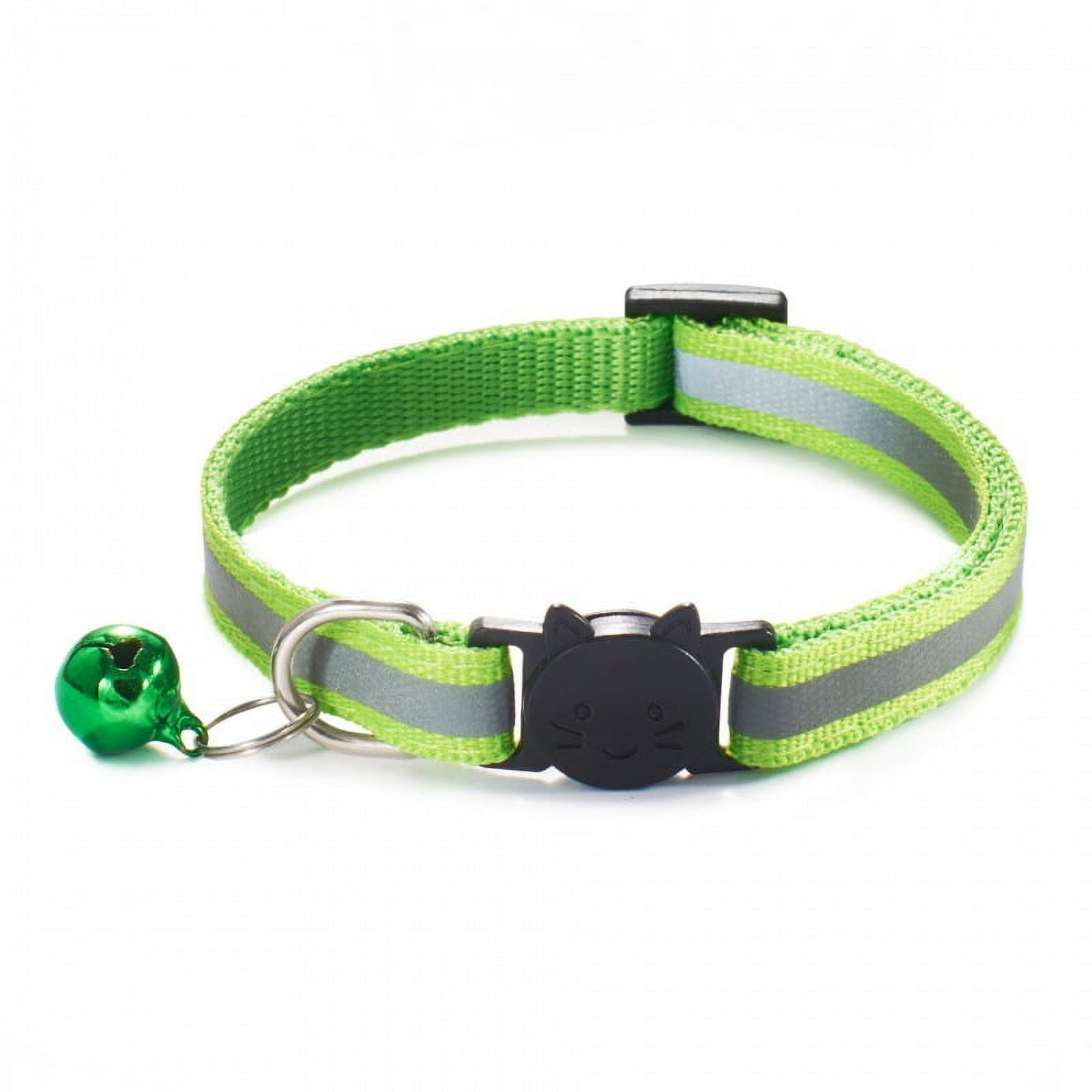 Safety Breakaway Cat Dog Collar Neck Strap Reflective Nylon Kitten ...