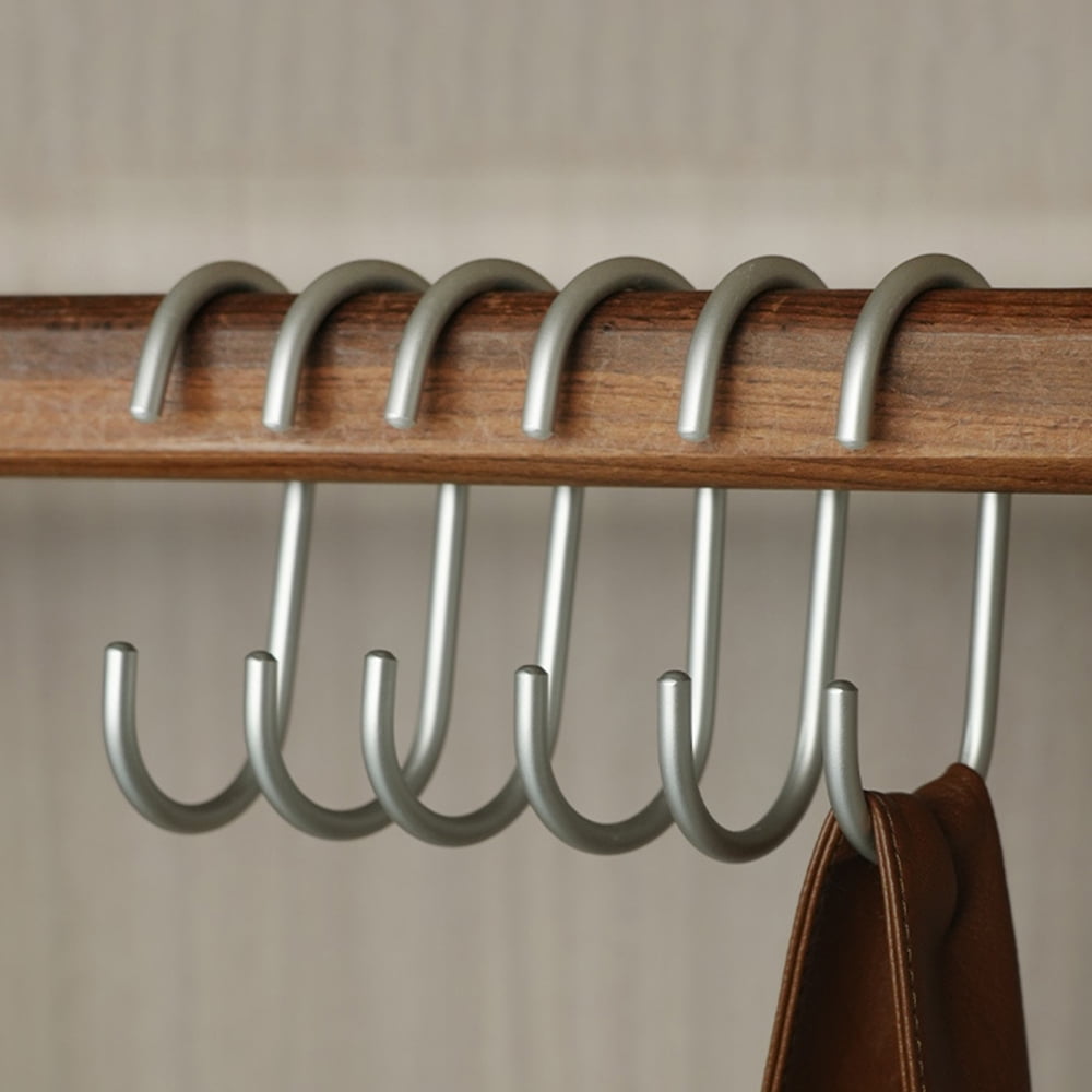 Safety Buckle S Shaped Hooks Easy Installation Hanger Hooks for Pots ...