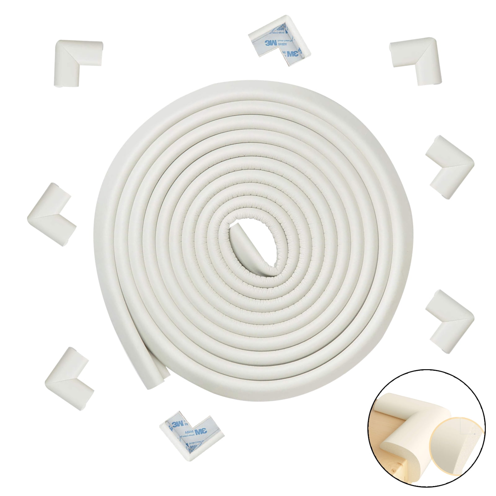 Safety Bumpers Edge Corner Guard for Baby with 16.4 Feet + 8 Corners ...