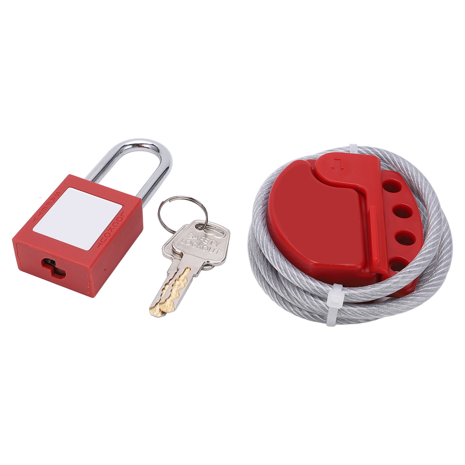 Safety Cable Lock 1.8 Meters High Temp Resistant Fadeless Anticorrosion ...