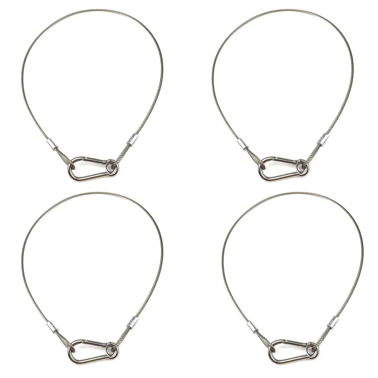 Safety Cable Lock, Stainless Steel Cable with Loops Heavy Duty Bike ...