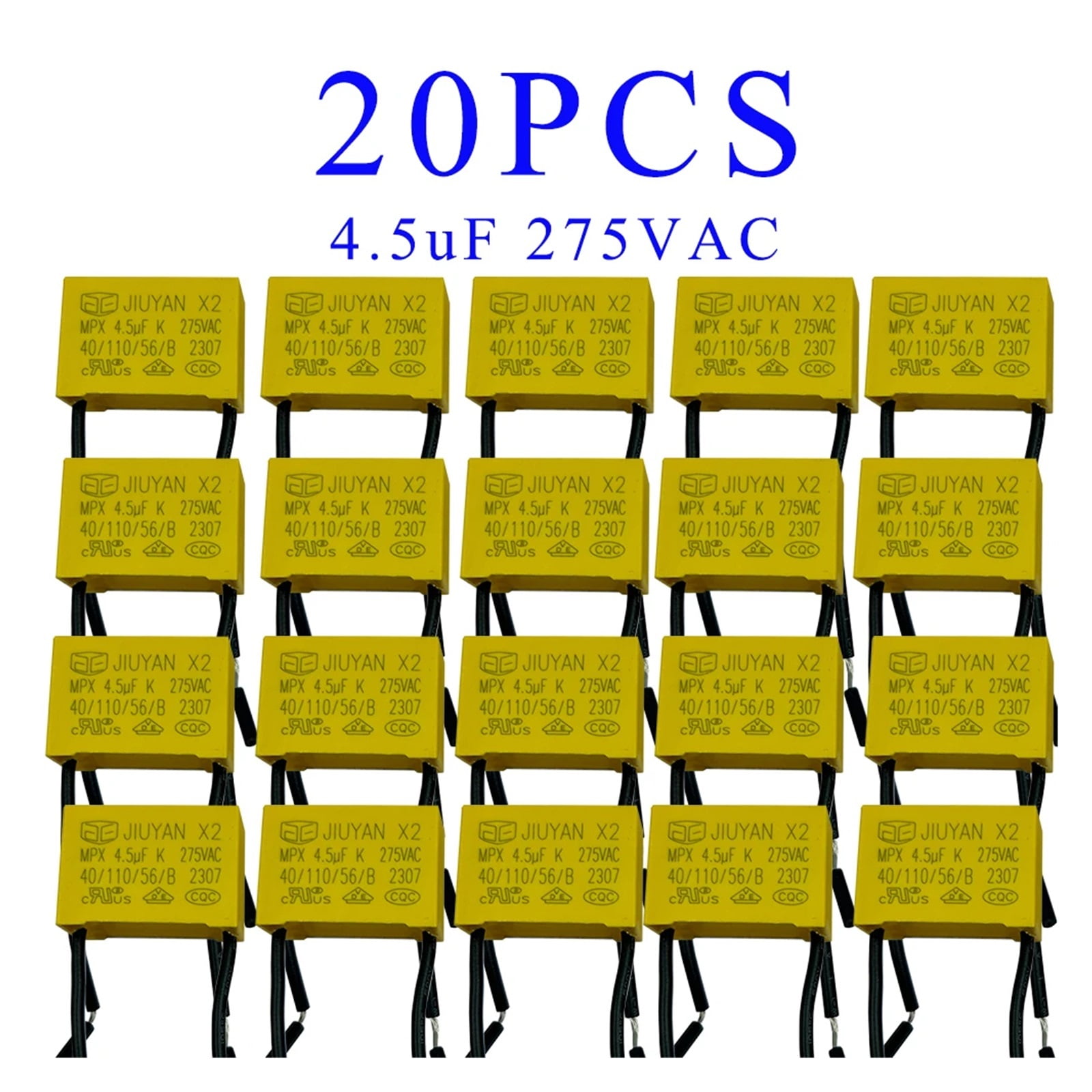 Safety Capacitor 275VAC 225 4.5UF 275V Pitch 27mm Polypropylene Film ...