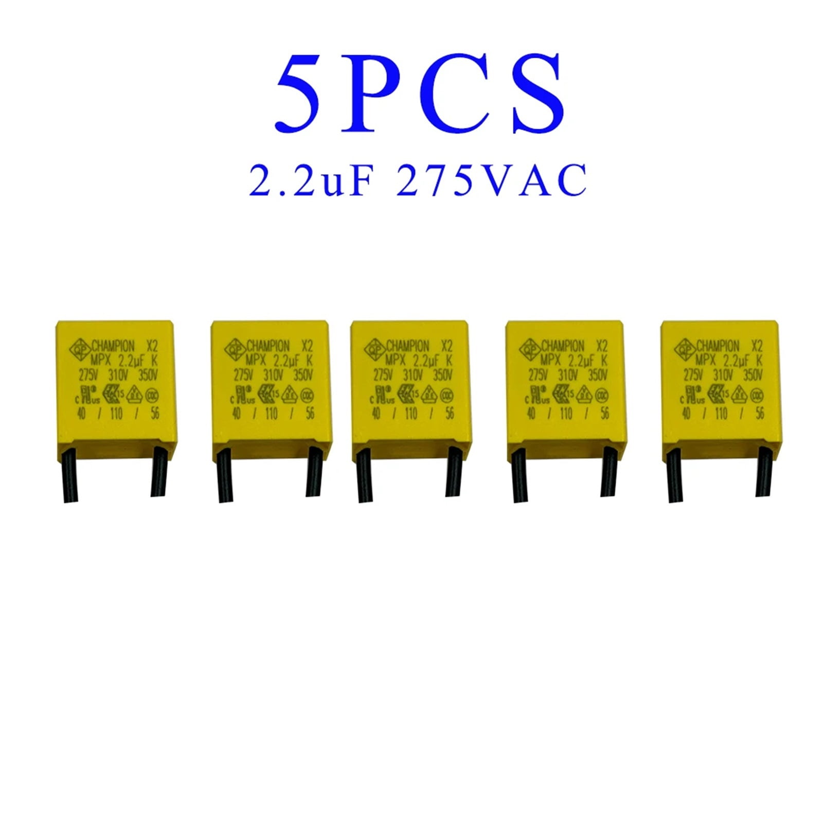 Safety Capacitor 275VAC2.2UF Polypropylene Film Capacitor,Suitable For Smart Touch Switches ...