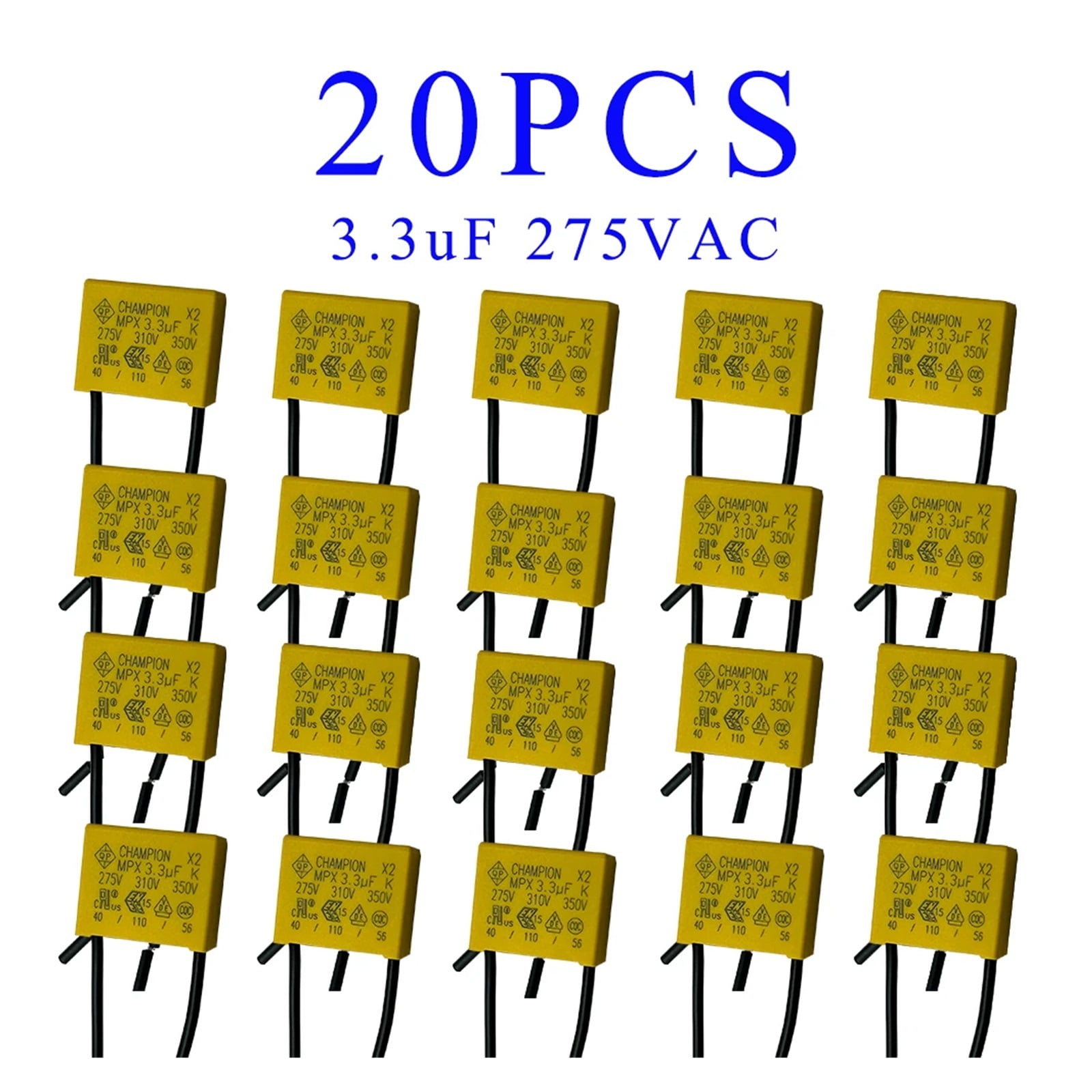 Safety Capacitor 275VAC2.2UF Polypropylene Film Capacitor,Suitable For ...