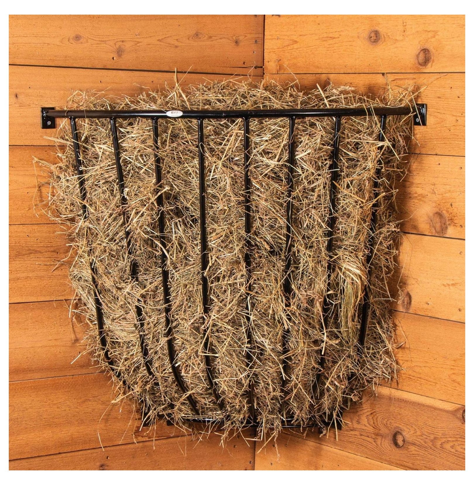 Safety Corner Slow Feeding Horse Hay Rack | Holds 3 Flakes | Sets Up ...