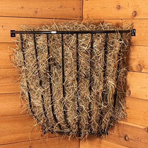 Safety Corner Slow Feeding Horse Hay Rack | Holds 3 Flakes | Sets Up ...