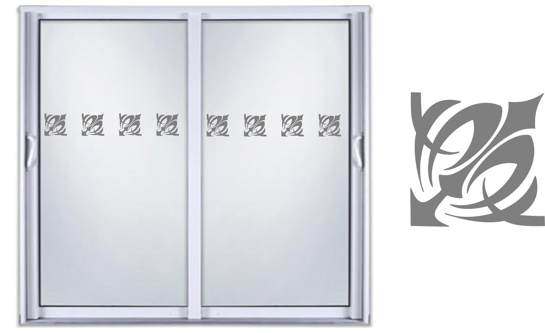 Safety DIY Etched Glass Vinyl Privacy Film Glass Door Decals - Walmart.com