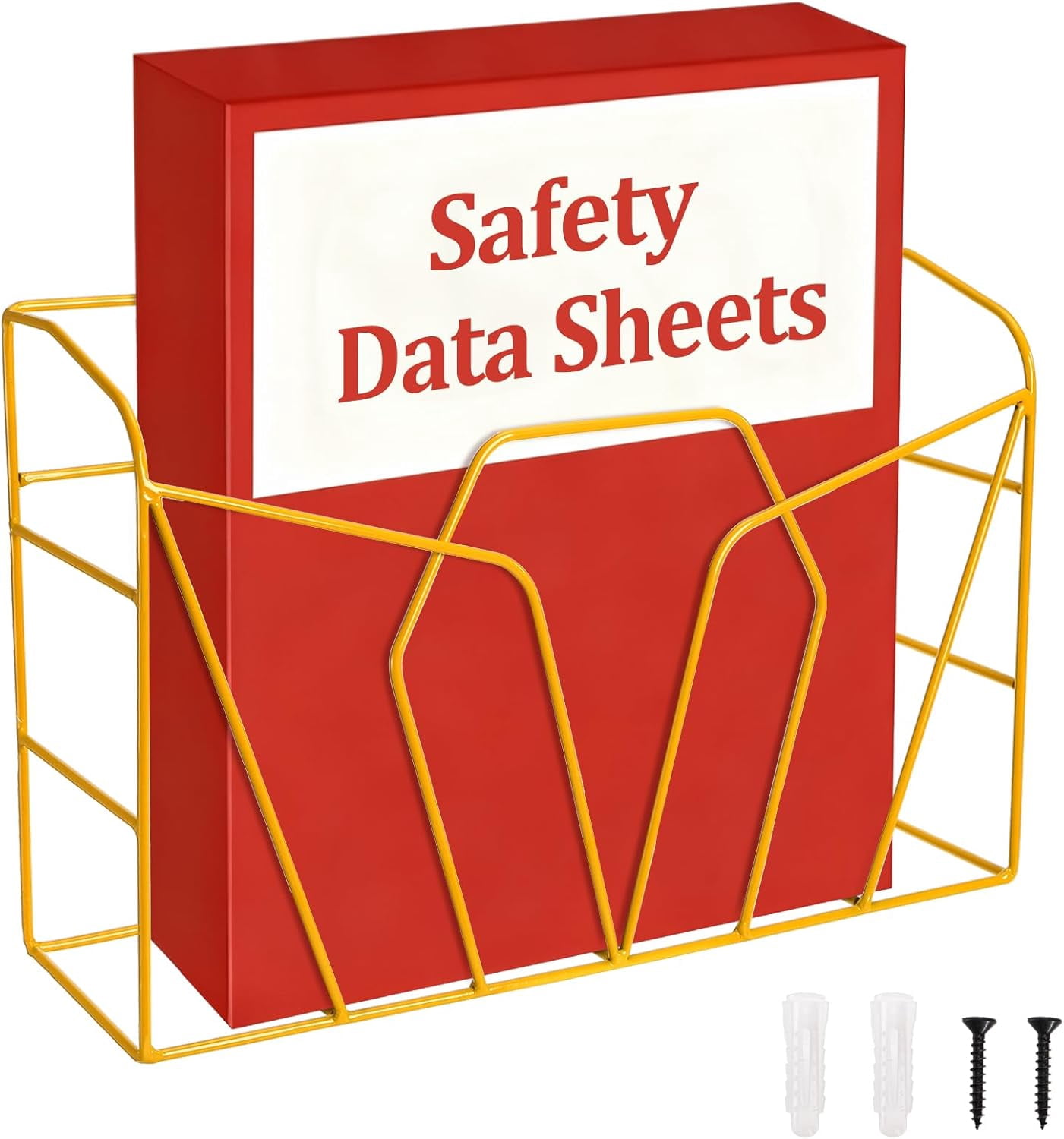 Safety Data Sheets Binder Holder, Wall Mount MSDS Display Rack with ...
