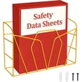 Safety Data Sheets Binder Holder, Wall Mount MSDS Display Rack with ...