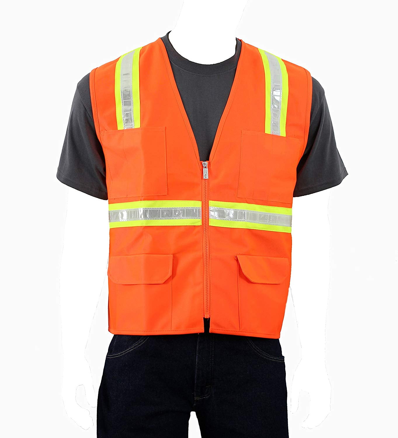 Safety Depot 5XL Reflective Vest with Pockets Standard Safety Vest ...