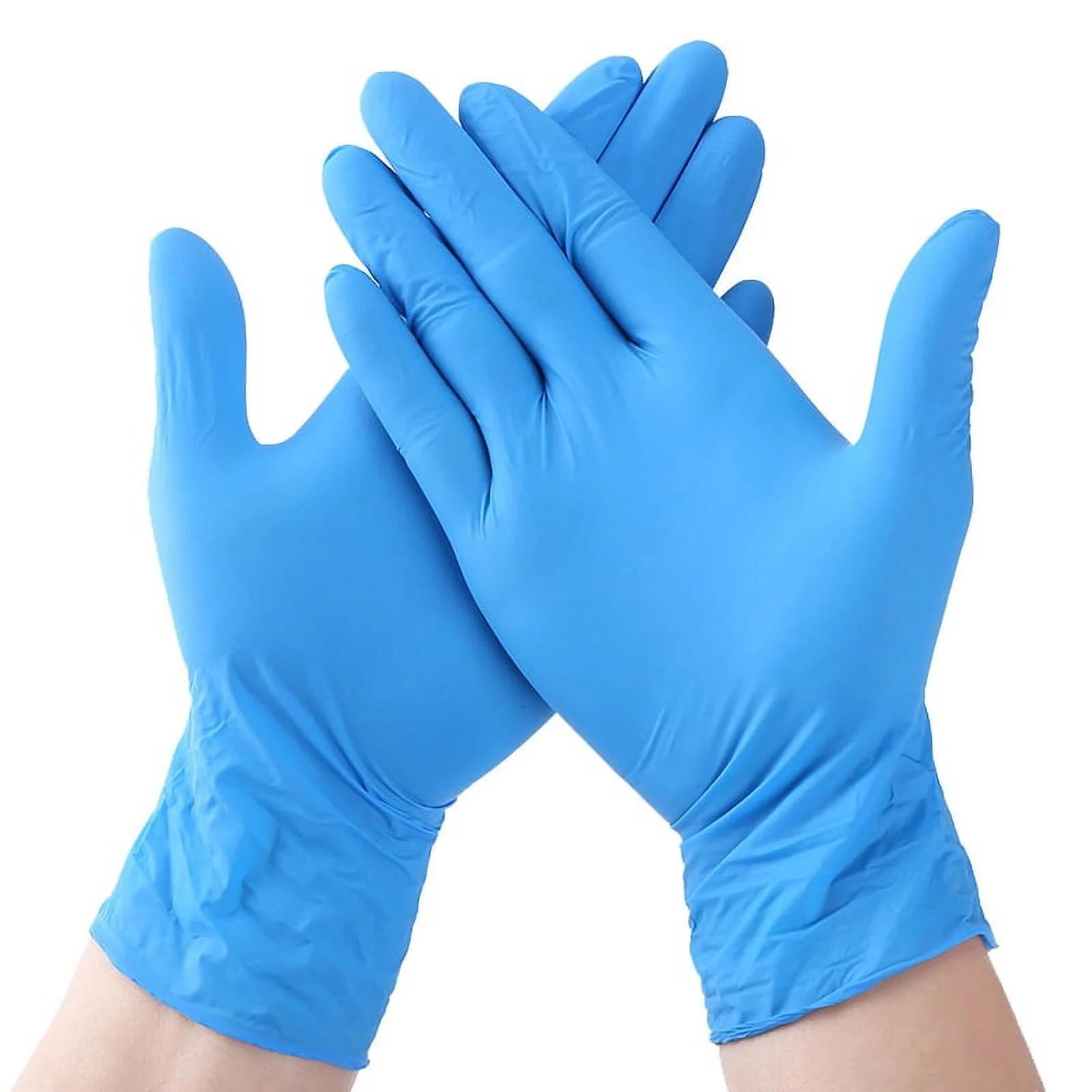 Safety | Disposable Nitrile Gloves | Set of 100 Latex & Powder Free ...