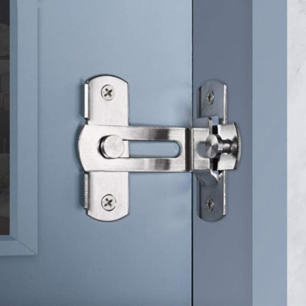 Safety Door Lock, 90 Degree Stainless Steel Latch with Multi-function ...