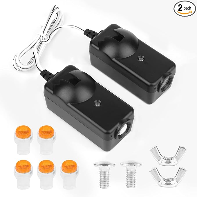 Safety Door Sensors Beam Eyes: Garage Door Opener 2 Pack Garage Sensor ...