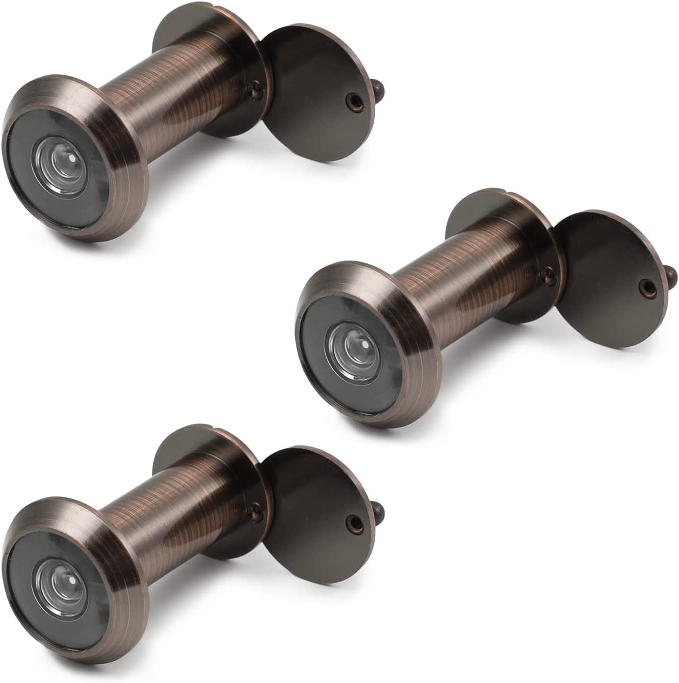 Safety Door Viewer 3Pcs Hole Diameter 14mm Metal 200-degree Door ...