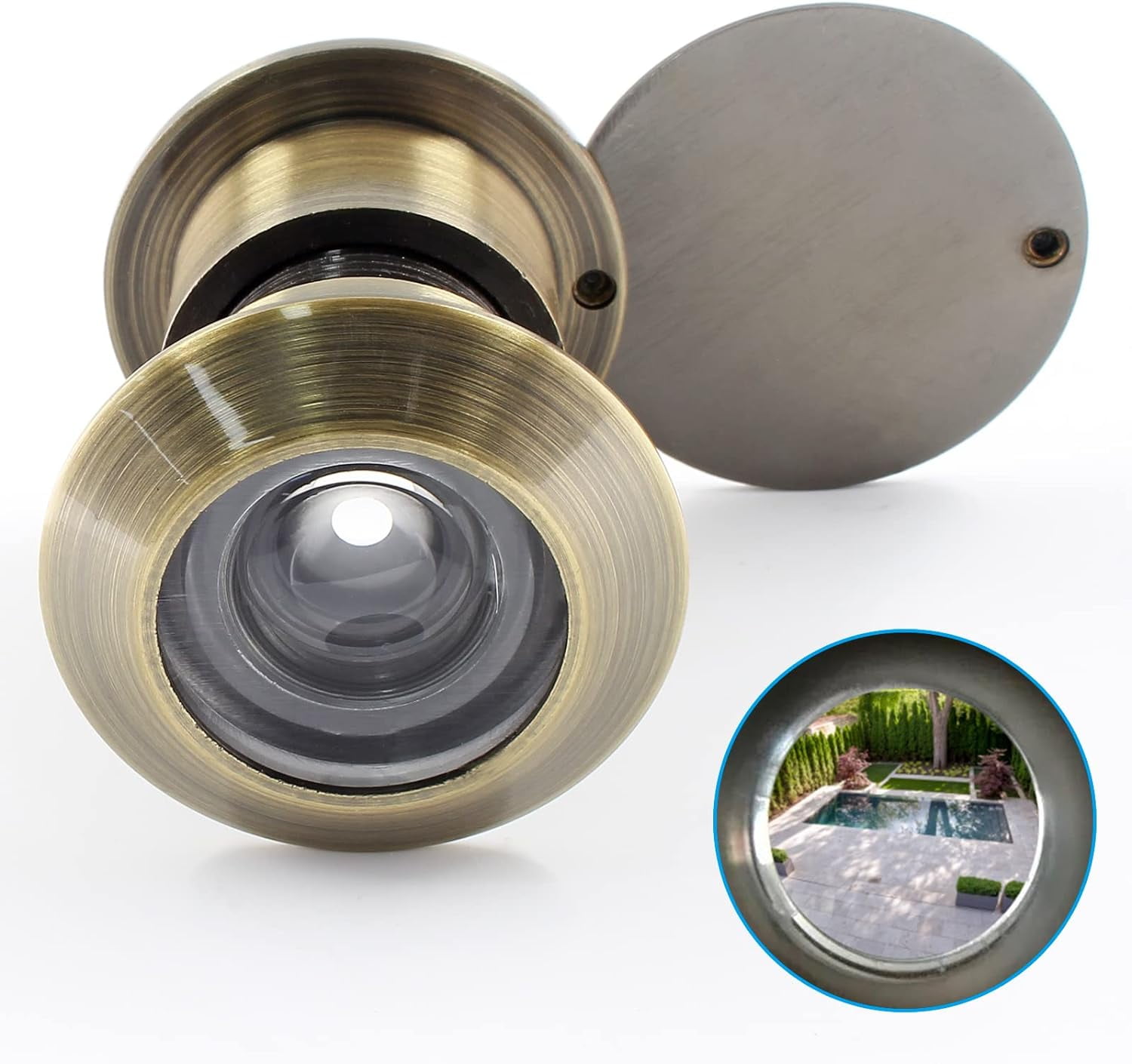 Safety Door Viewer Peephole, 220-Degree Door Viewer Large Front Door ...