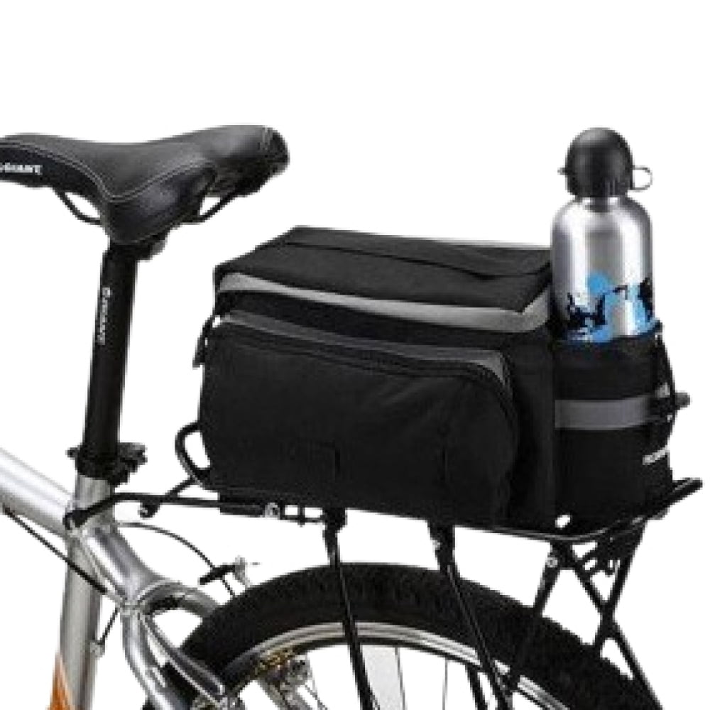 Safety-Enhanced Bike Pannier, Convertible Bicycle Rear Rack Seat Trunk ...