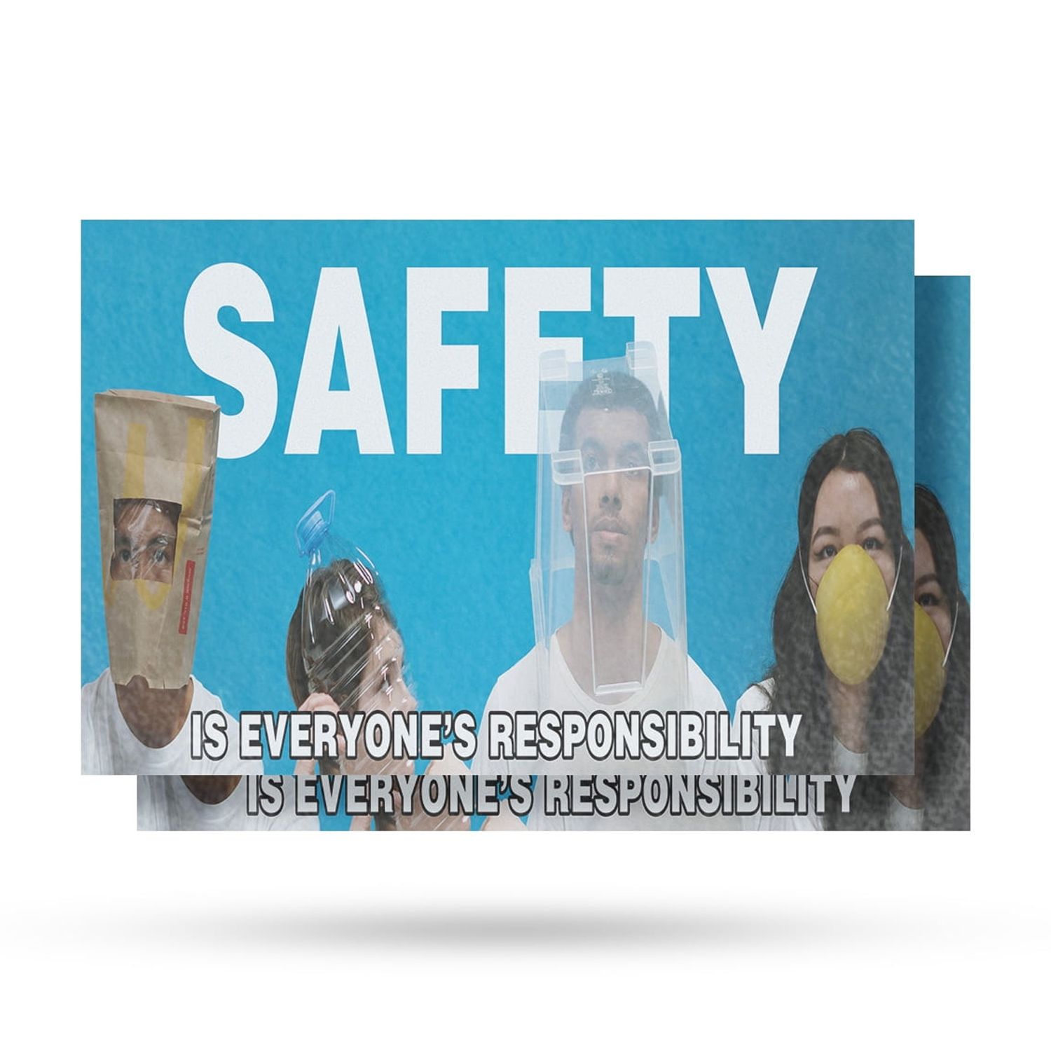 Safety Is Everyone's Responsibility Vinyl Decal 2 Pack of 12 Inch x 16 ...