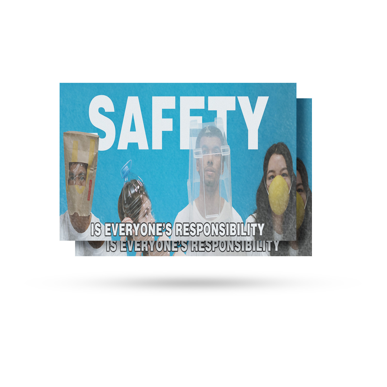 Safety Is Everyone's Responsibility Vinyl Decal 2 Pack of 24 Inch x 36 ...