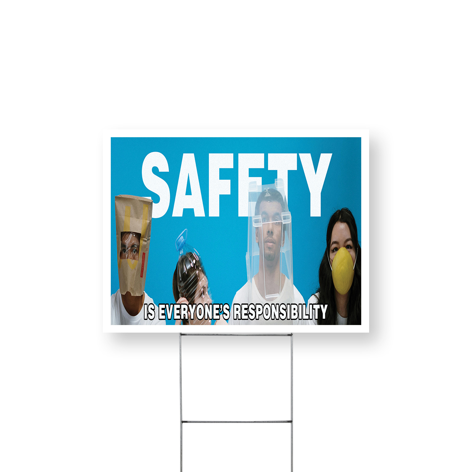 Safety Is Everyone's Responsibility Yard Sign 18 Inch x 24 Inch Single ...