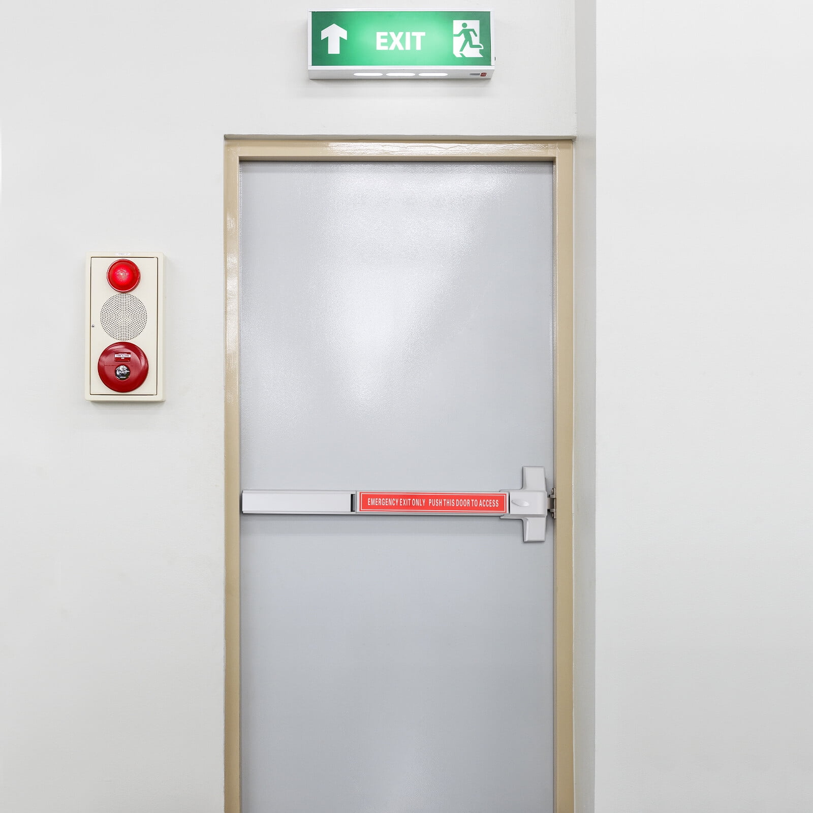 Safety Exit Lock Emergency Exit Device Door Push Bar Hardware Latches ...