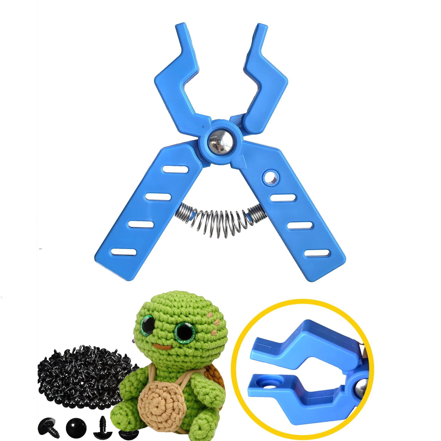Safety Eye Tool Auxiliary Tool for Attaching Safety Eyes for Crocheting ...