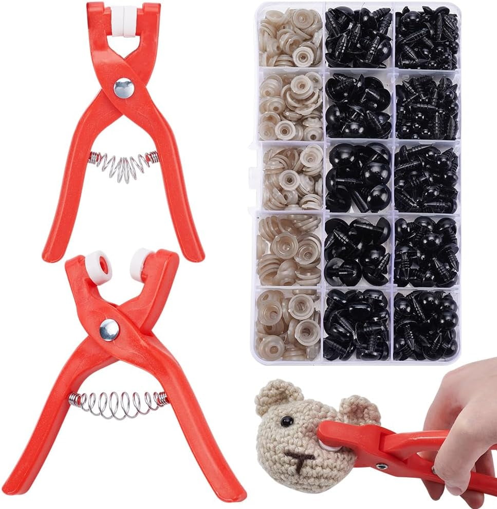 Safety Eye Tool Crochet Tools 230Pcs Crochet Safety Eye Craft Eyes ...