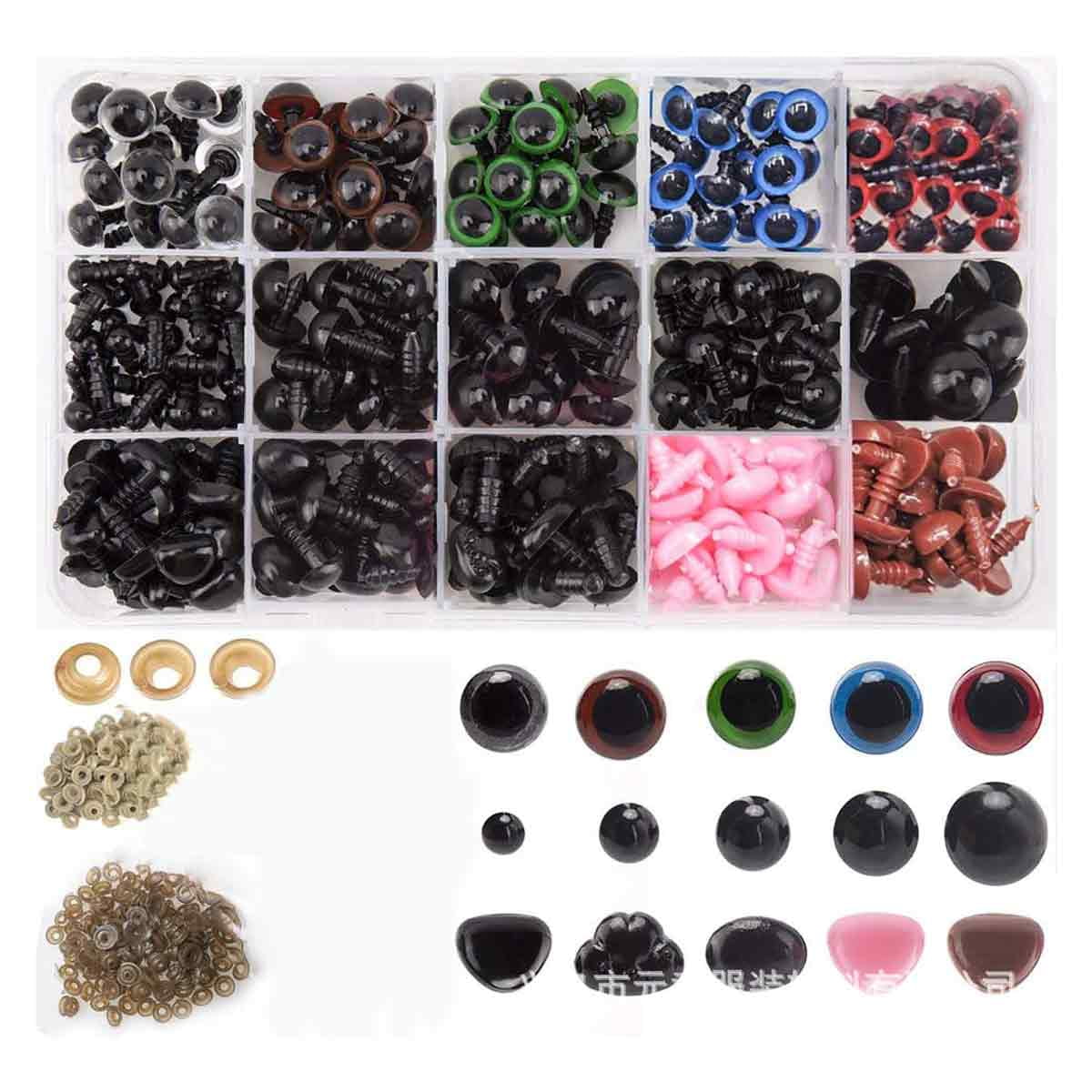 Craft Toy Eyes, Screw Eyes with Safty Back Pad High Quality Material ...