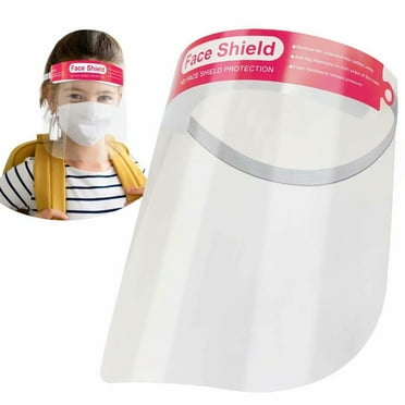 Universal Safety Face Shield 4 Pack All-Round Protection Cap Clear Wide ...