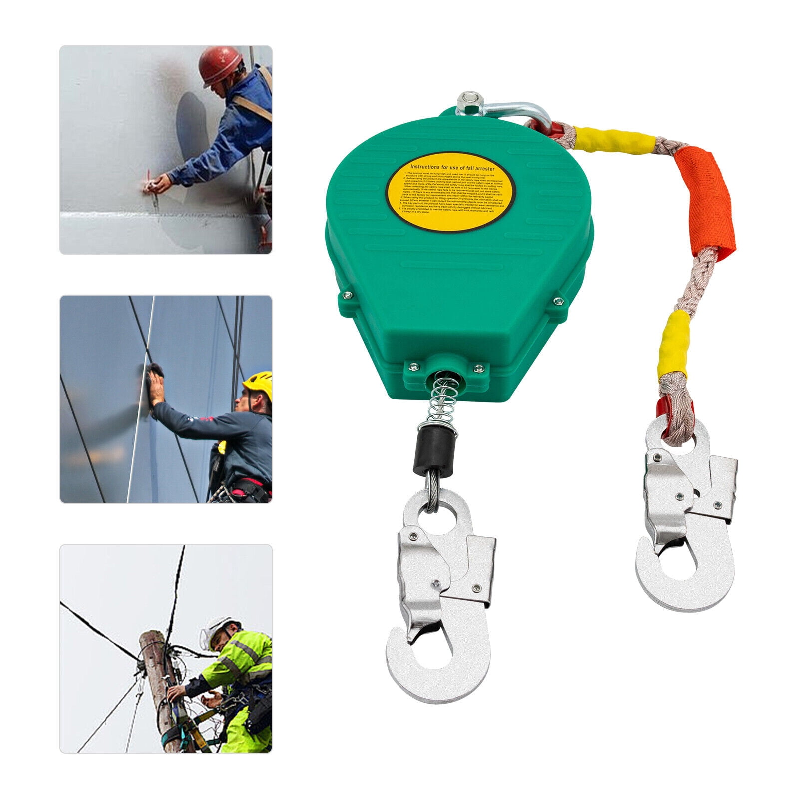 Safety Fall Arrester, Self-Retracting Lifeline, 15M Fall Arrester Anti ...