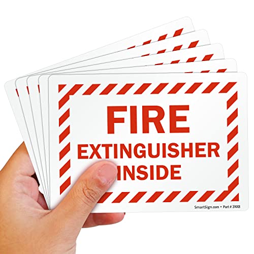 Safety First: Fire Extinguisher Labels - Pack of 5 | Durable, USA-Made ...