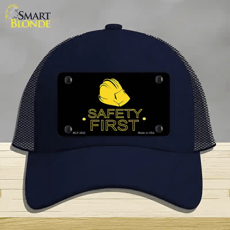 Safety First Novelty License Plate Hat Mesh Navy - Walmart.com